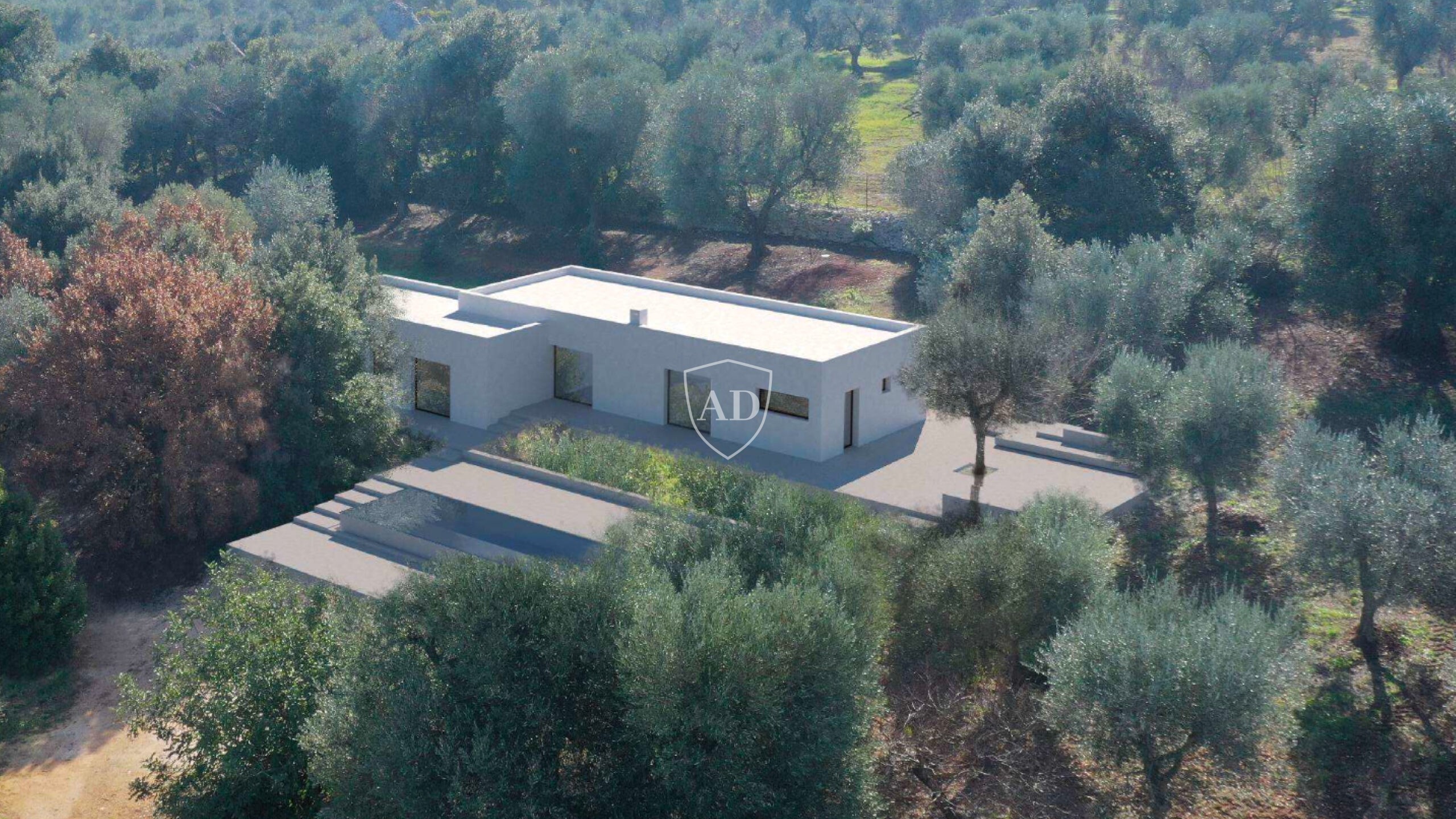 Project for a Modern Villa with Swimming pool, and Ancient Trulli ...
